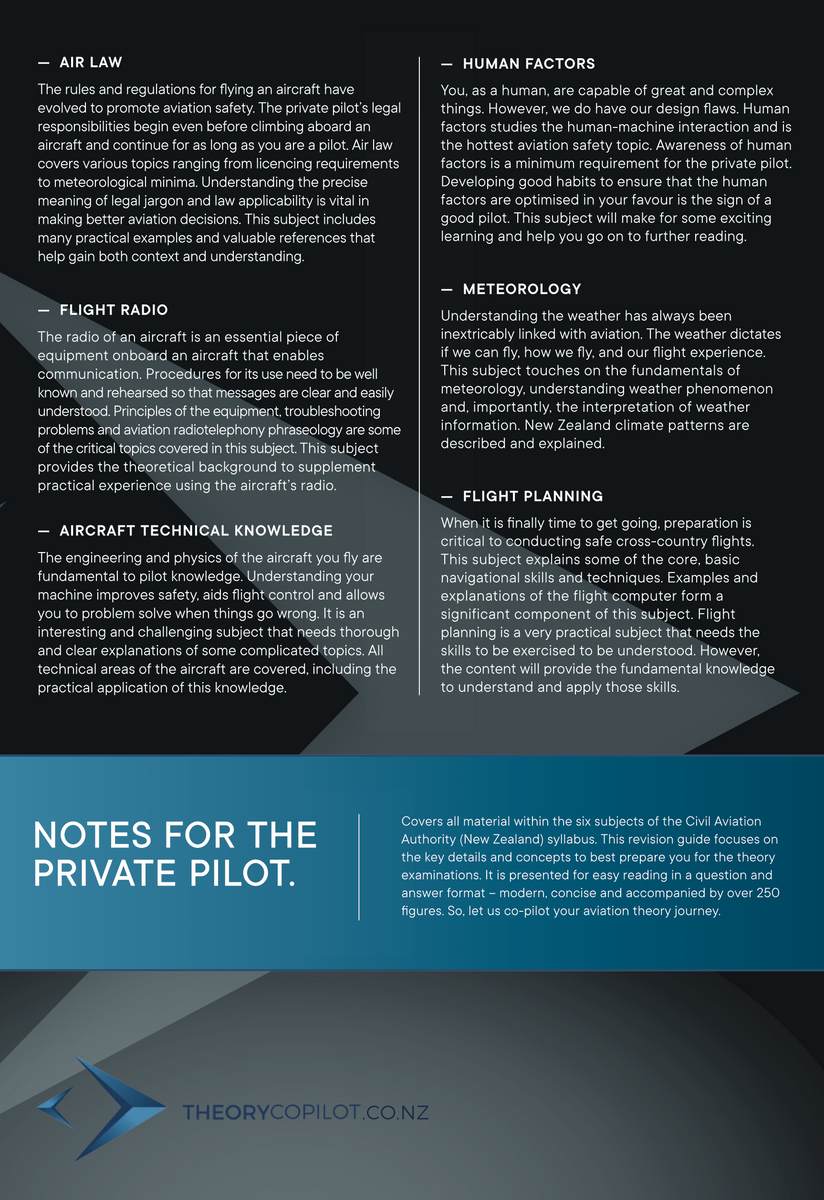 Notes for the Private Pilot – Theory CoPilot